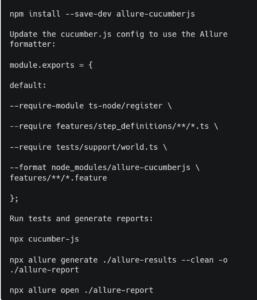 How to Integrate Allure Report with Playwright and Cucumber?